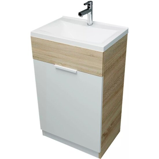 Тумба с раковиной 1MARKA Revo 50Н Ц0000005037 1д. Дуб Сонома