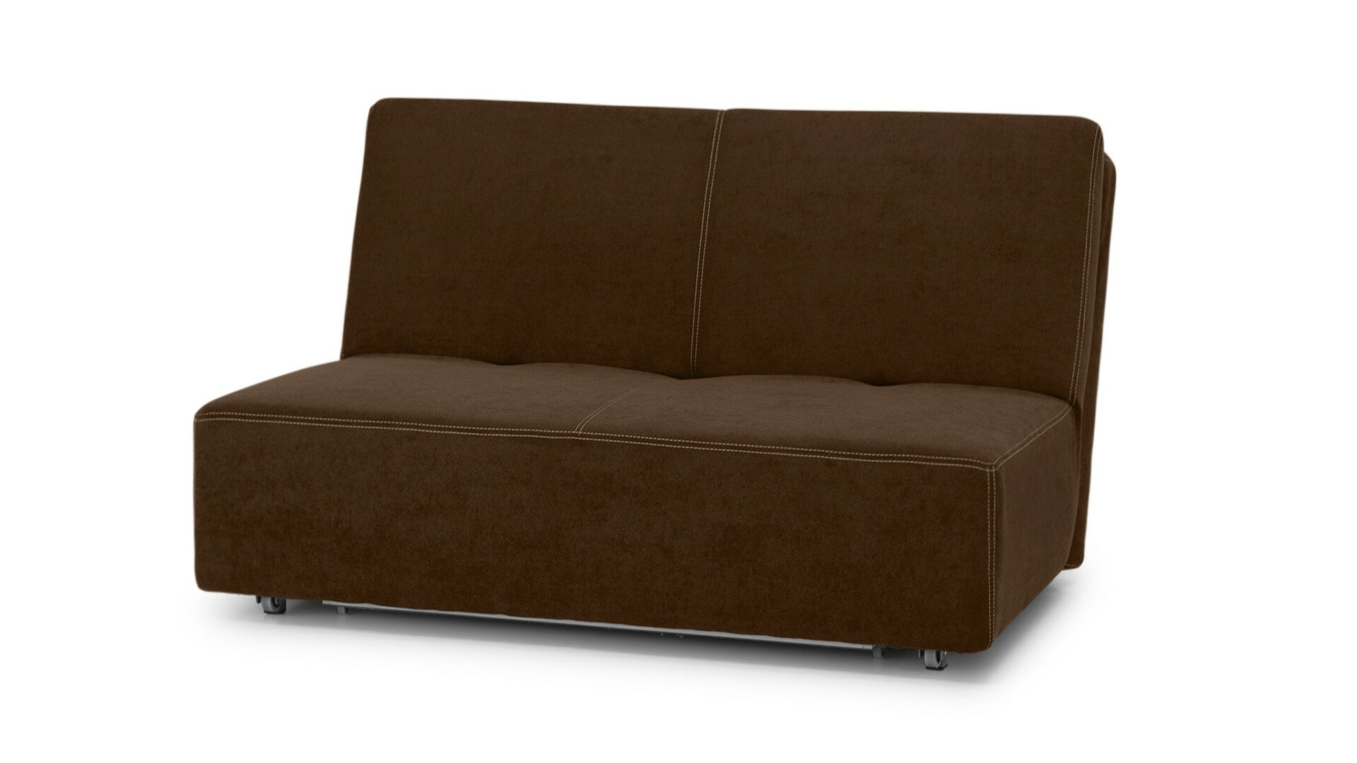 Диван Лорт Vivaldi 23 NEW 142x100x86 см, коричневый Велюр, аккордеон GOODFORM