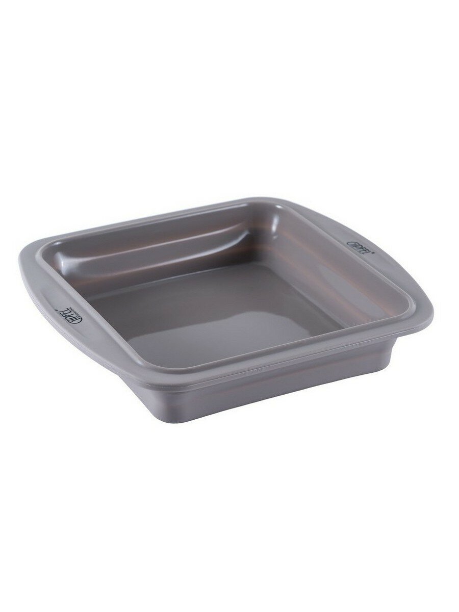 Форма для выпечки Gipfel Eco 2523, 27,5x24x5 см, прямоугольная, пищевой силикон, серый