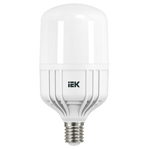 Лампа свд 220В E40 50Вт 6500К 4500лм цилиндр T138 матовая IEK