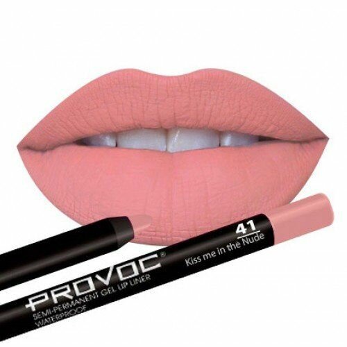 PROVOC, Гелевая подводка в карандаше для губ Lip Liner 41 Kiss me in the nude