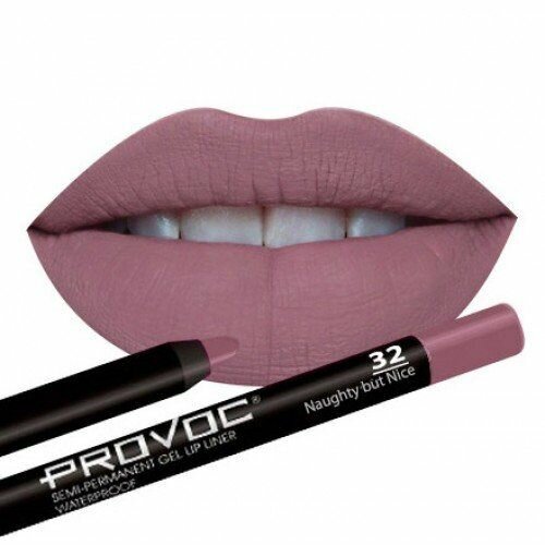 PROVOC, Гелевая подводка в карандаше для губ Lip Liner 32 Naughty But Nice