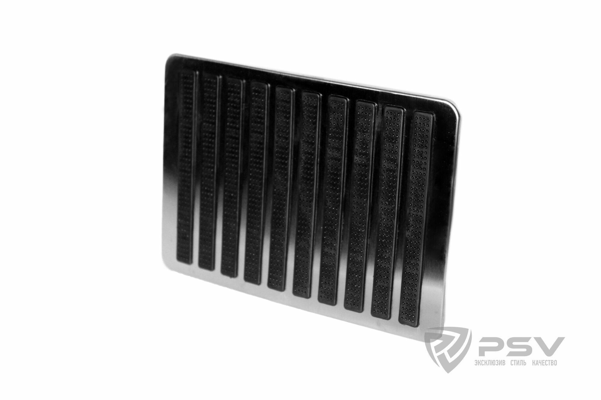 Подпятник на коврик авто / Металлический подпятник GTL HEEL PAD 23,5x16 Черный, для водительского коврика