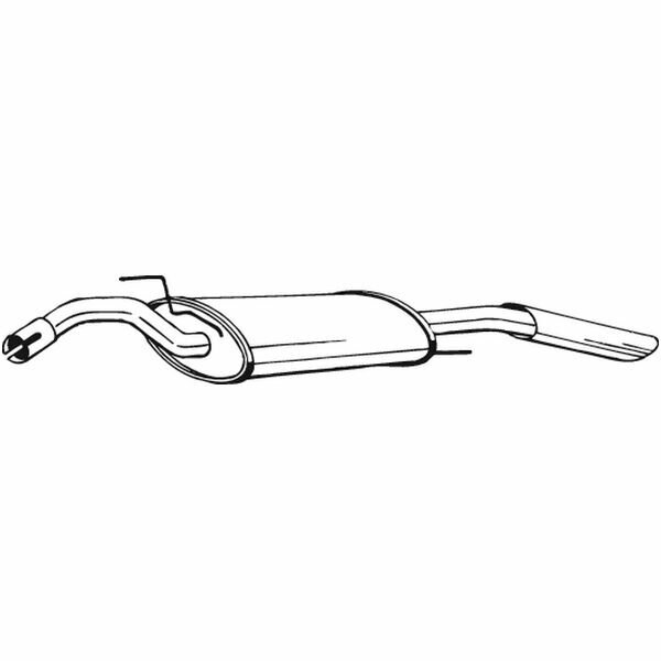 Глушитель выхлопных газов конечный, BOSAL 279-489 (1 шт.)