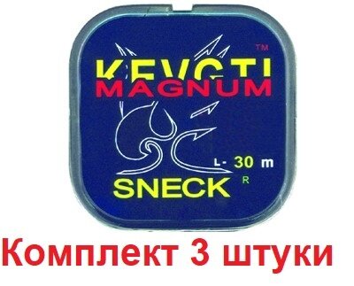 Леска монофильная для рыбалки Sneck Magnum, 0,25mm, 30m, 3 штуки