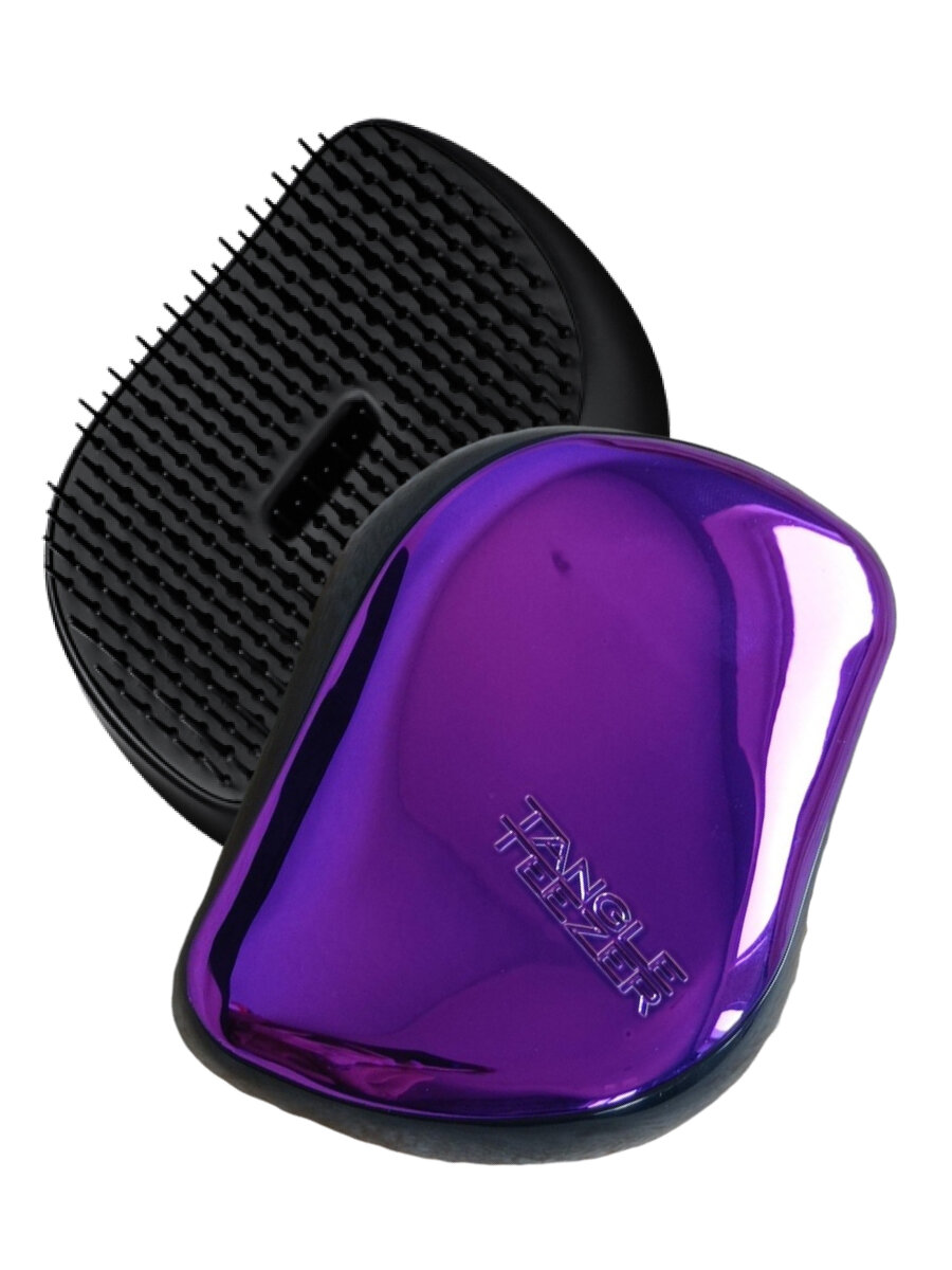 Расческа для волос с крышкой, фиолетовая расческа для всех типов волос.