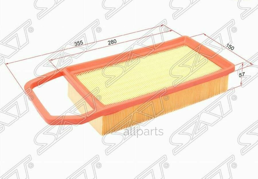 SAT ST-1444. TQ Фильтр воздушный Citroen C5 04-17 / C6 05-12