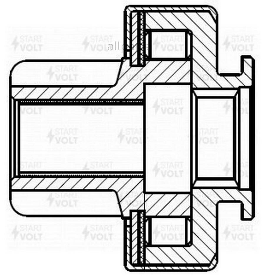 STARTVOLT VCS 1401 Бендикс Nissan Note (05-) 1.4i (тип Hitachi)