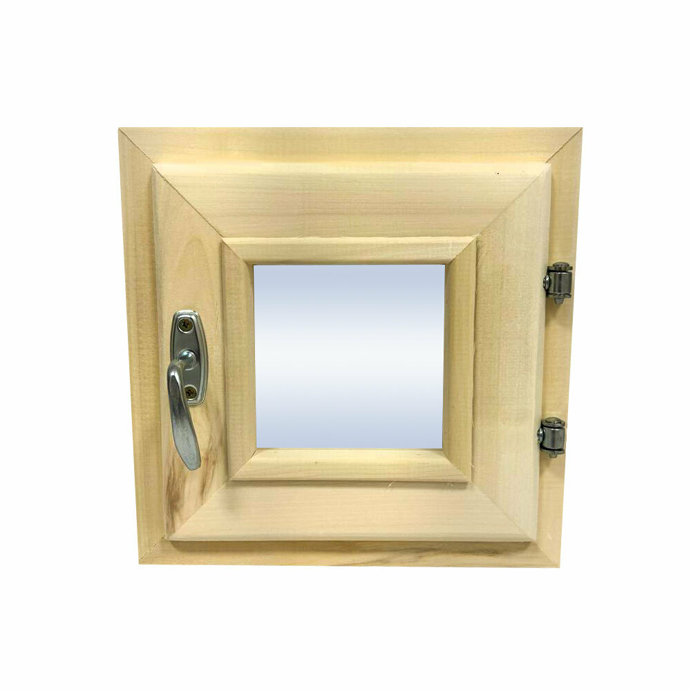 Рама для бани "Липа", 60 см x 60 см, 2 стекла по 4 мм, бежевая