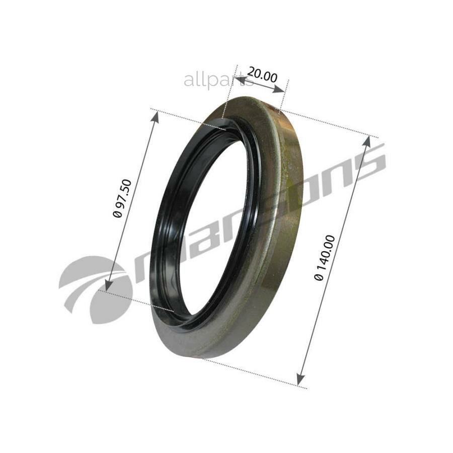 MANSONS 200047 сальник передней ступицы ! d97,5xd140x20mm \ DAF F65/75/85/95/XF