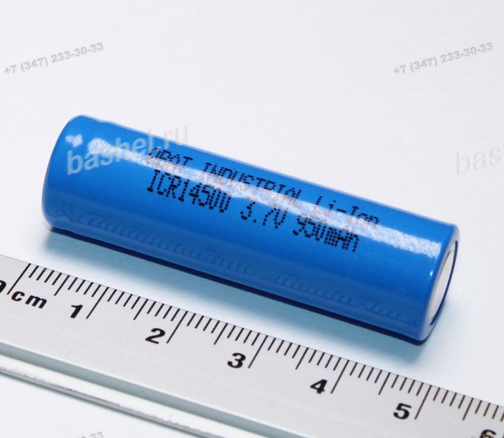 Аккумулятор INDUSTRIAL ICR14500 3,7V, 950mAh, Li-ion (размер AA)