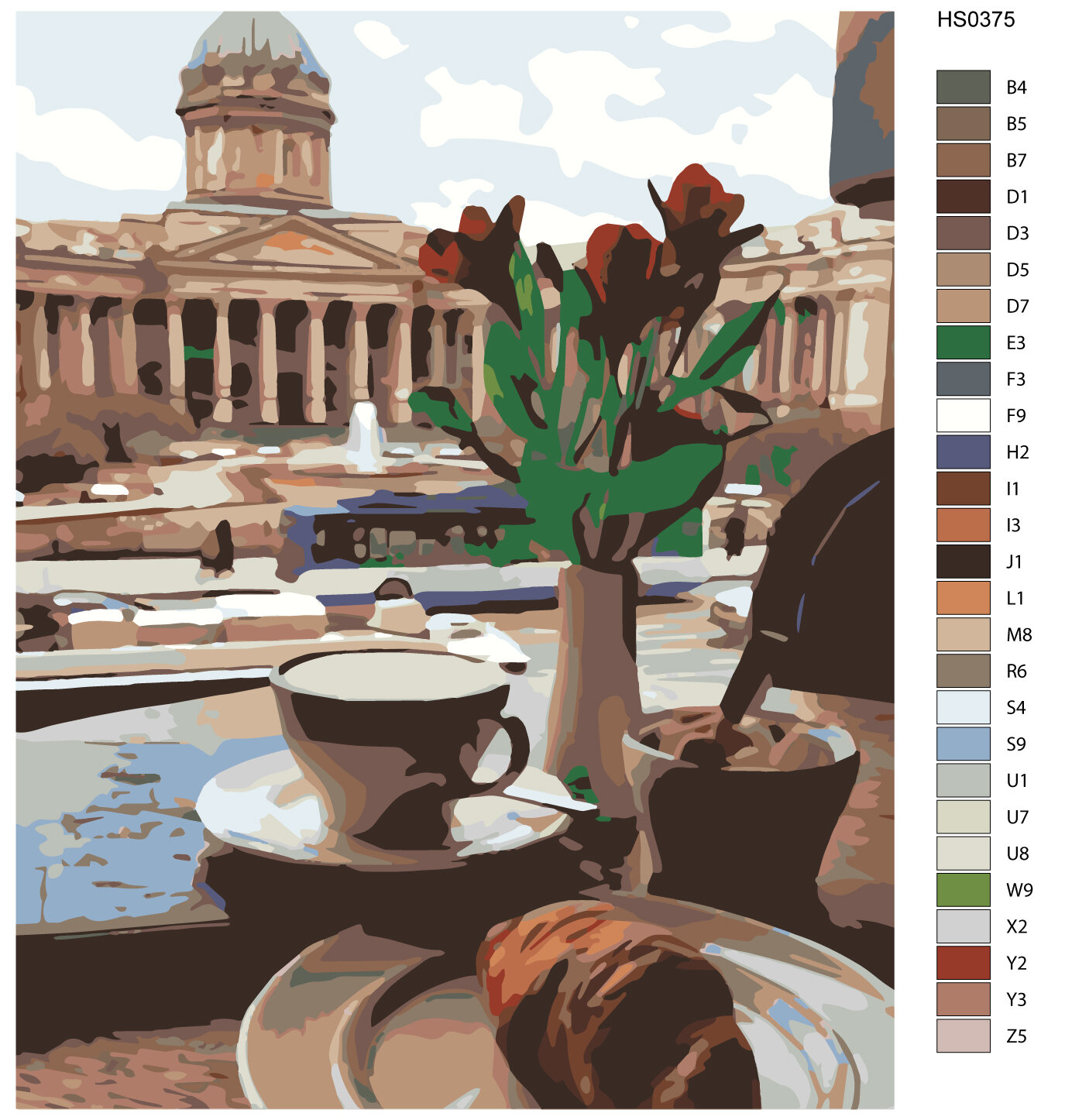 Картина по номерам "Утро в Санкт-Петербурге" HS0375 40_50