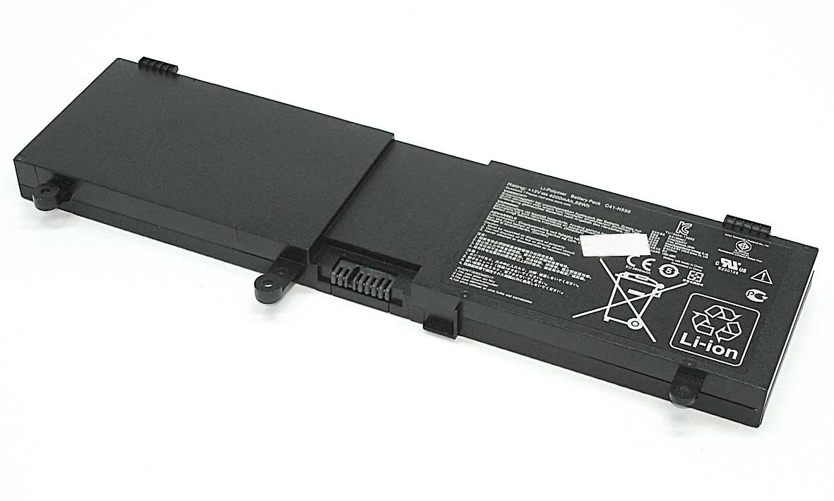 Аккумулятор для ноутбука Asus N550, G550, N550JA, N550JA (C41-N550) 15V 4000mAh 59Wh, черный, ORG