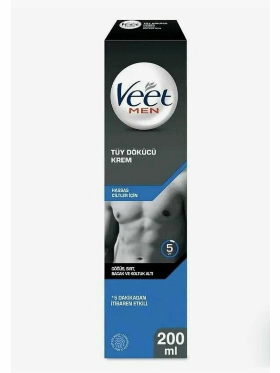 Veet Men Крем для депиляции для чувствительной кожи 200 мл — купить в ...
