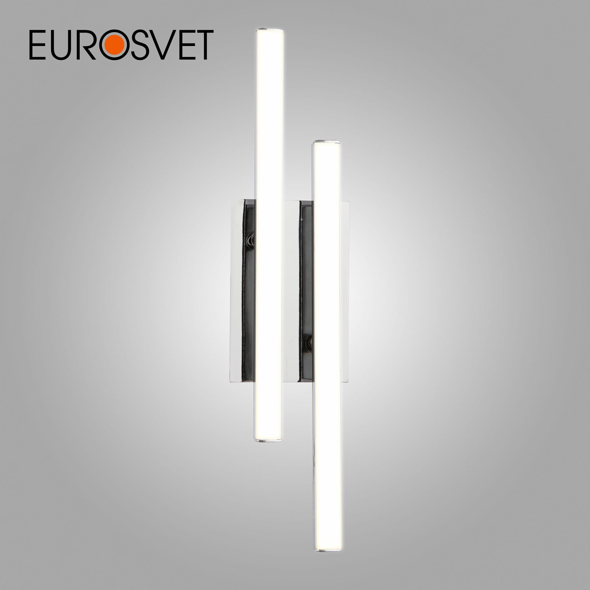 Бра / Настенный светодиодный светильник Eurosvet Hi-tech 90020/2, 10 Вт, 4200K, цвет хром