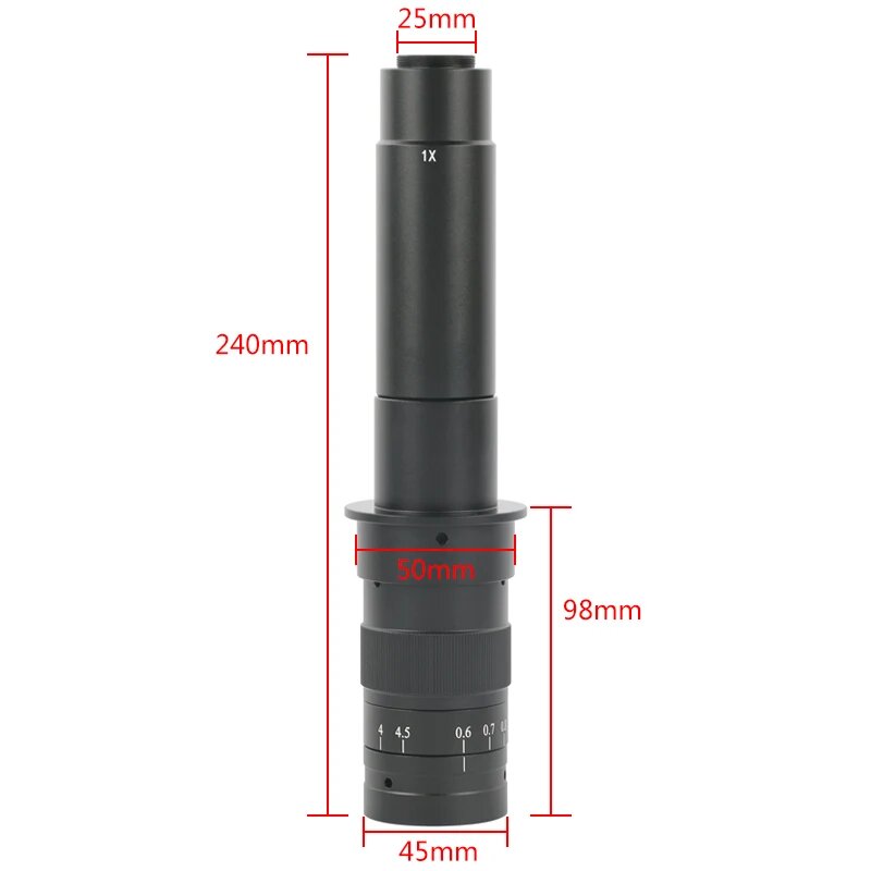 Eakins 120X 180X 300X Zoom C-mount Объектив для микроскопа 300X