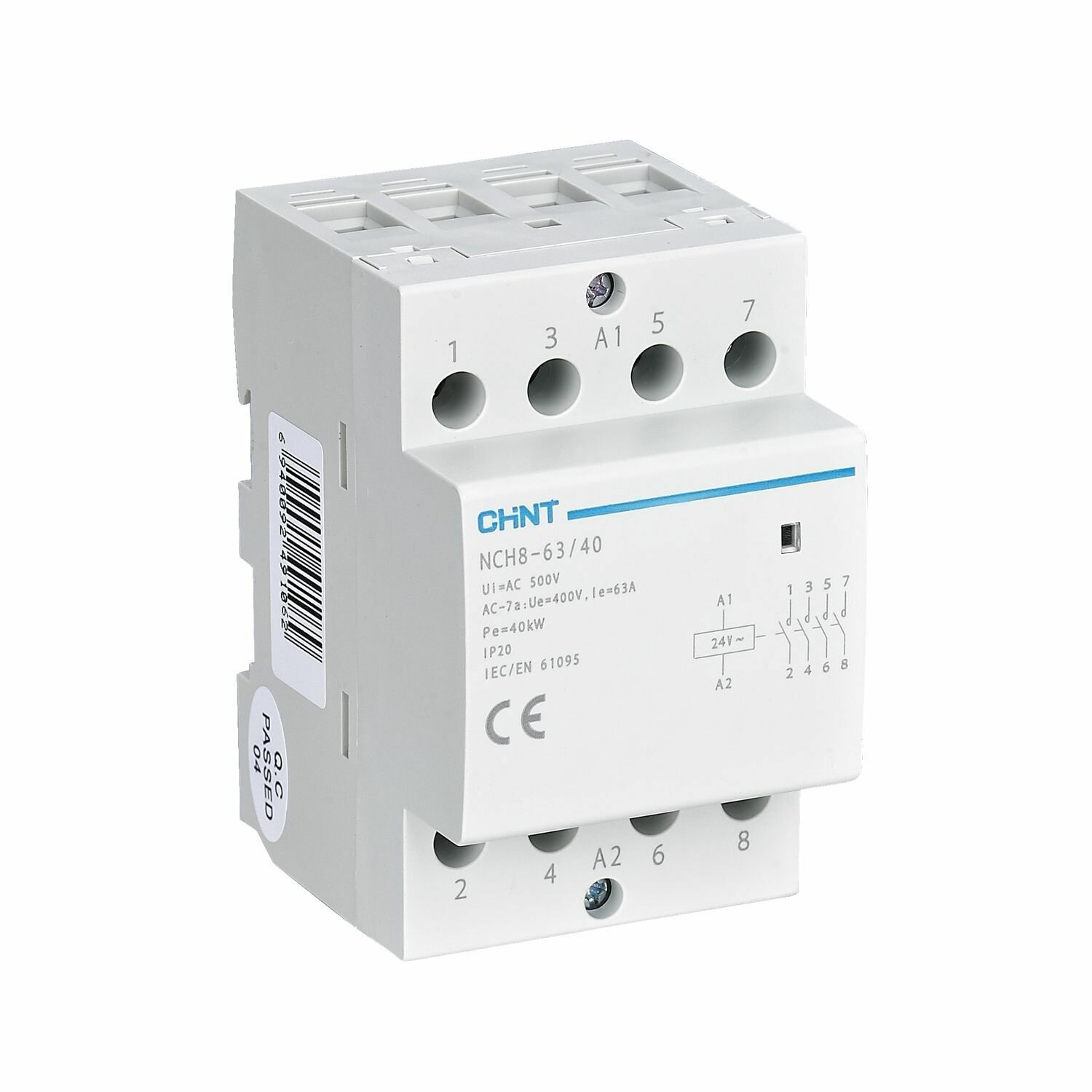 Контактор модульный NCH8-63/40 63А 4НО AC220/230В, 50Гц (R) Chint - CH-256101