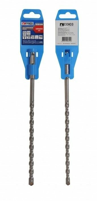 Бур SDS+ с твердосплавной напайкой Союз 9019-SDS-14x600C