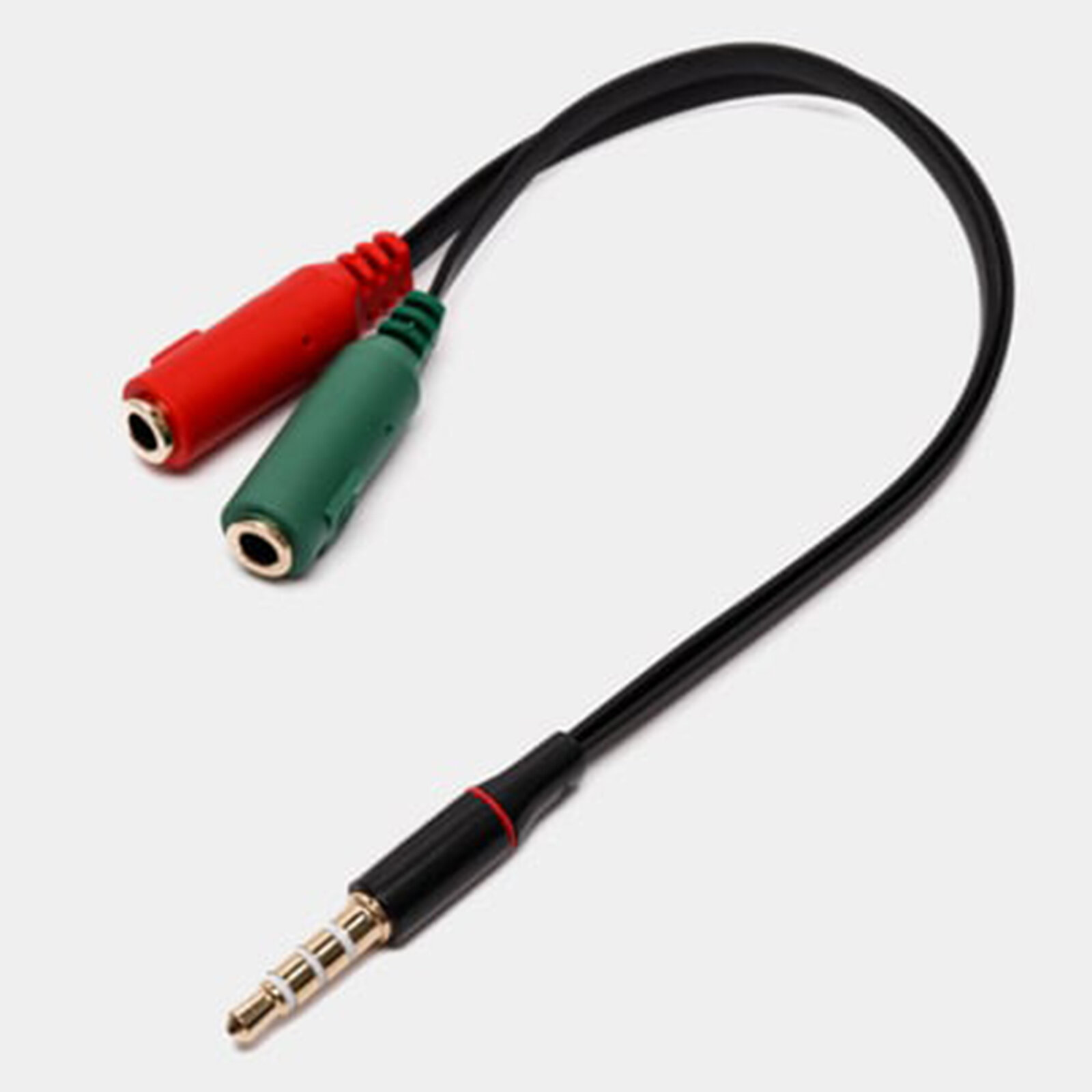 Переходник - разветвитель для наушников и микрофона Jack-вилка - 2XJack, 3.5 мм