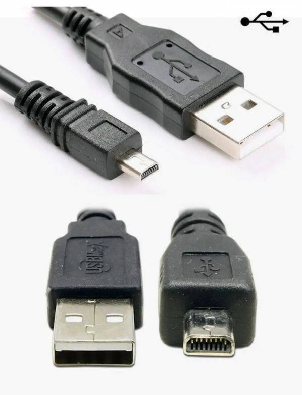 Кабель 8 pin USB 2.0 для фотоаппаратов универсальный
