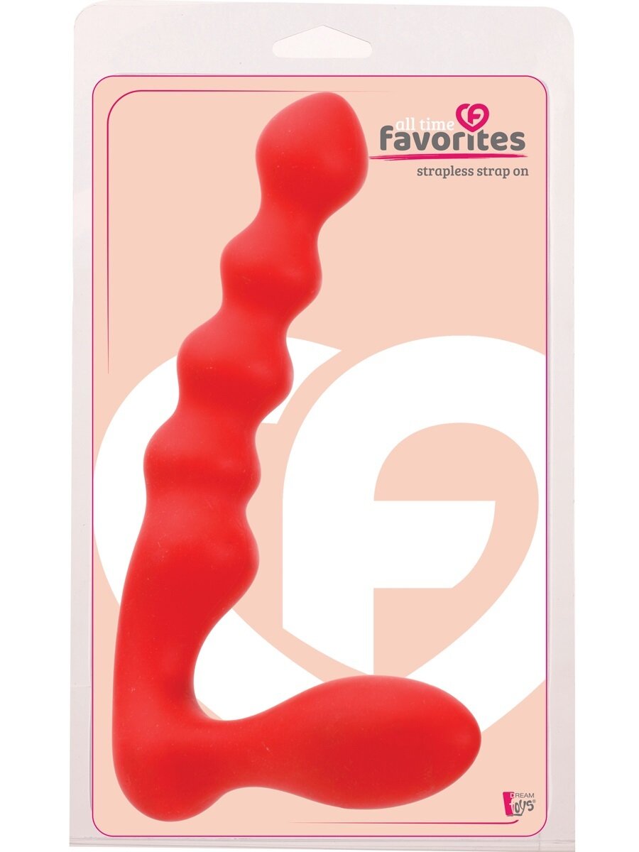 Силиконовый безремневой страпон "ALL TIME FAVORITES STRAPLESS STRAP ON" 19cm