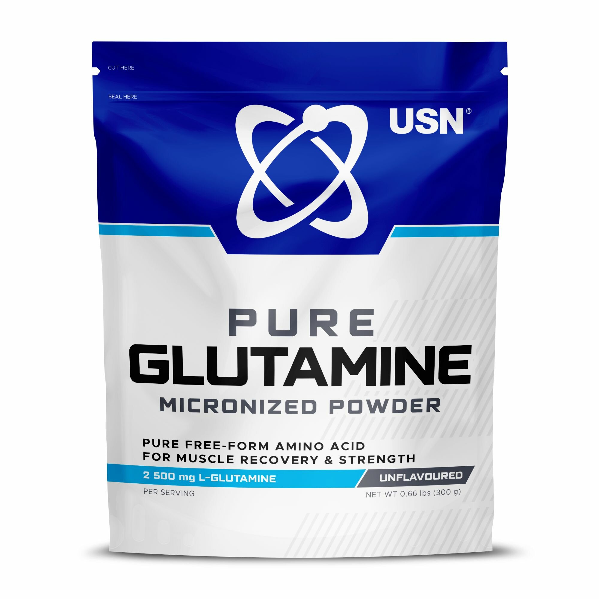 USN Pure Glutamine, 300 грамм, глютамин