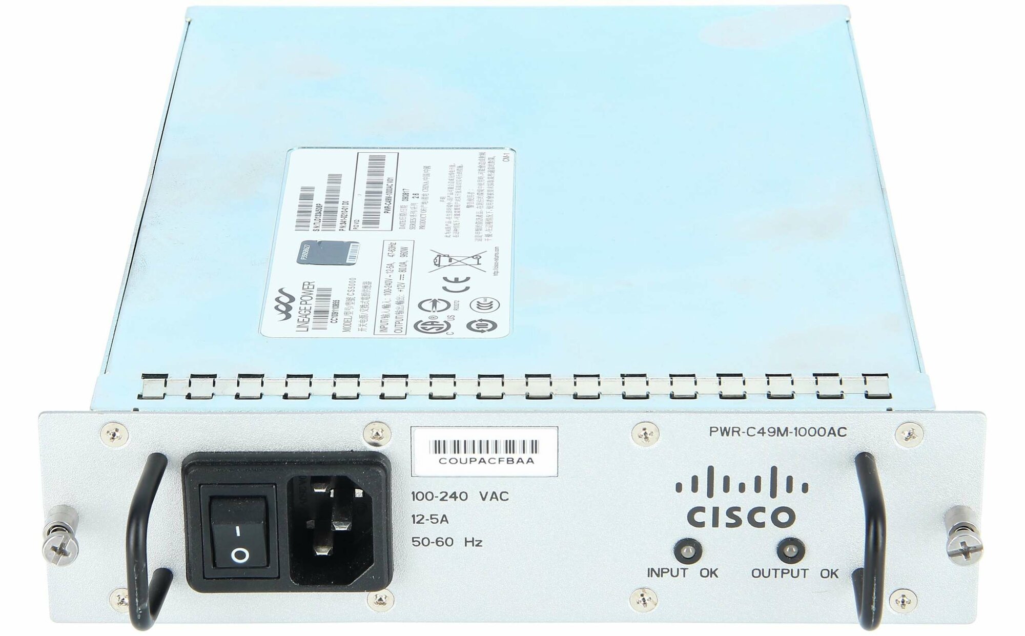 Блок питания Cisco PWR-C49M-1000AC 1000W 100-240V