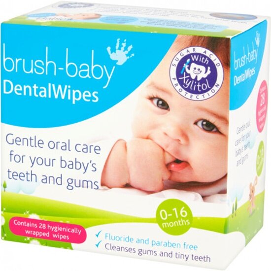 Детские зубные салфетки Brush Baby DentalWipes