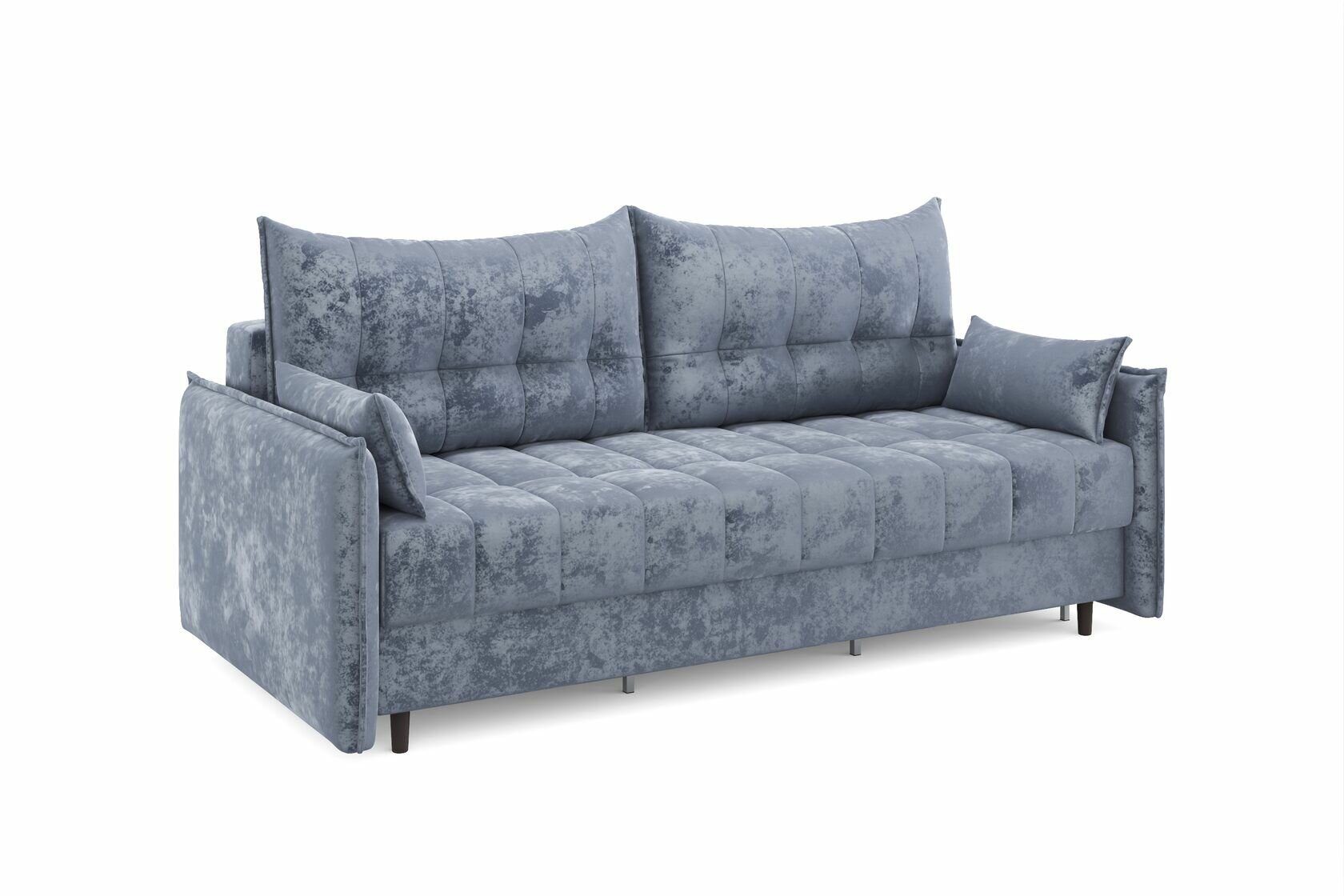 Прямой диван Твист, на независимом пружинном блоке, механизм пантограф, диван на ножках