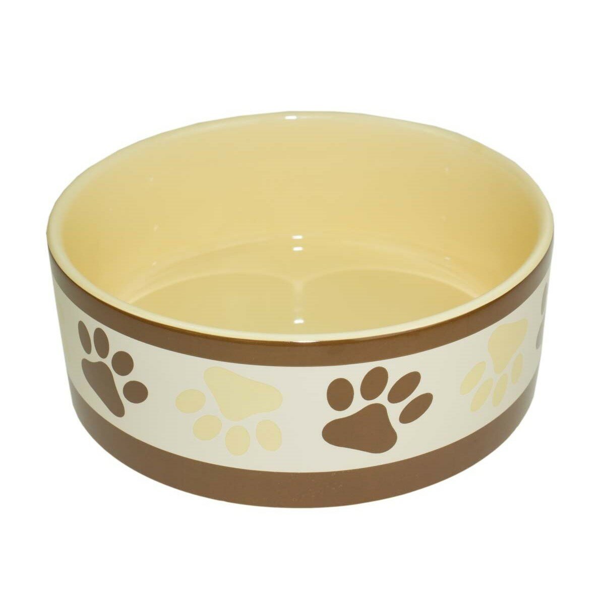 Миска Dogman Лапки №2 керамическая для животных (0,79 л)