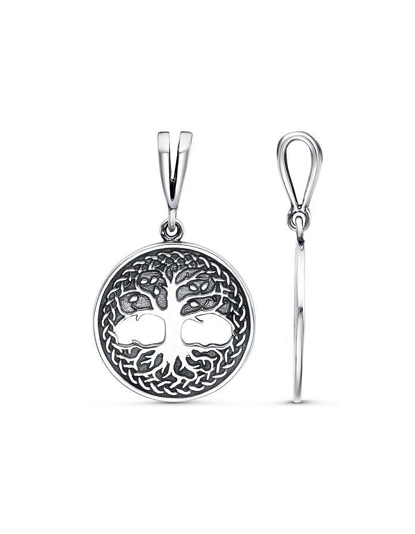 Подвеска GOLD CENTER, серебро, 925 проба, чернение