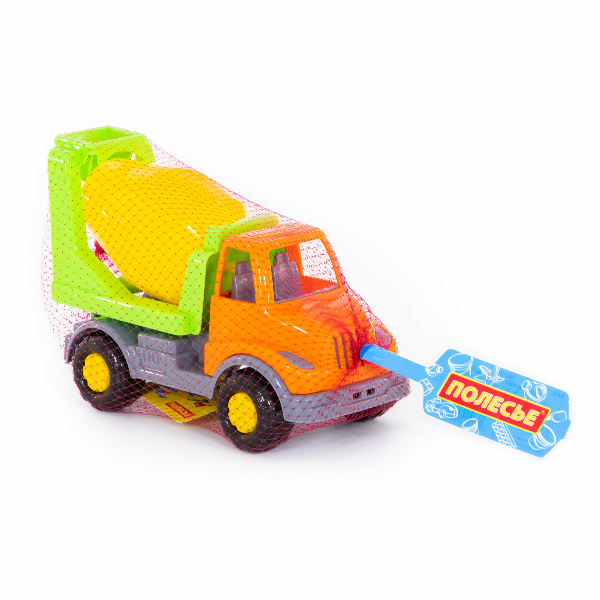 "Леон", автомобиль-бетоновоз, пластиковый, разноцветный. Полесье