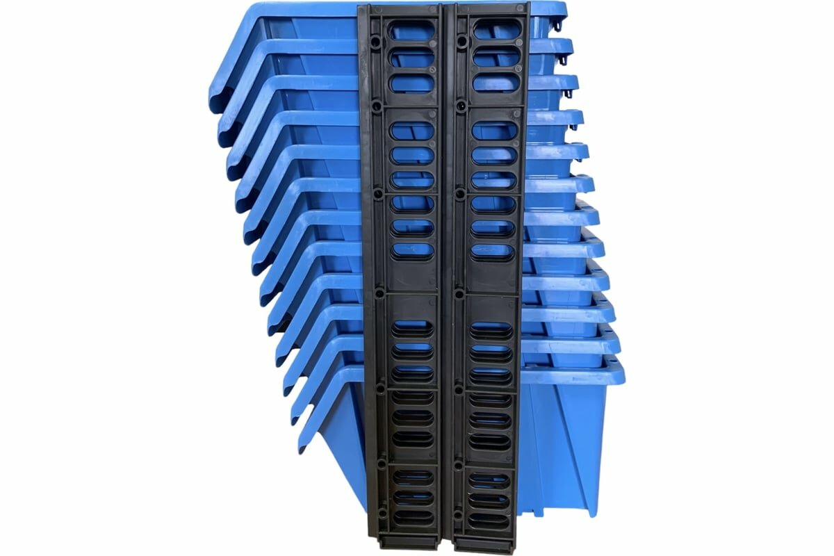 Jettools Лоток для метизов 225x155x120 мм, 12 шт, с планкой 6 шт ЛМ-2-225-12