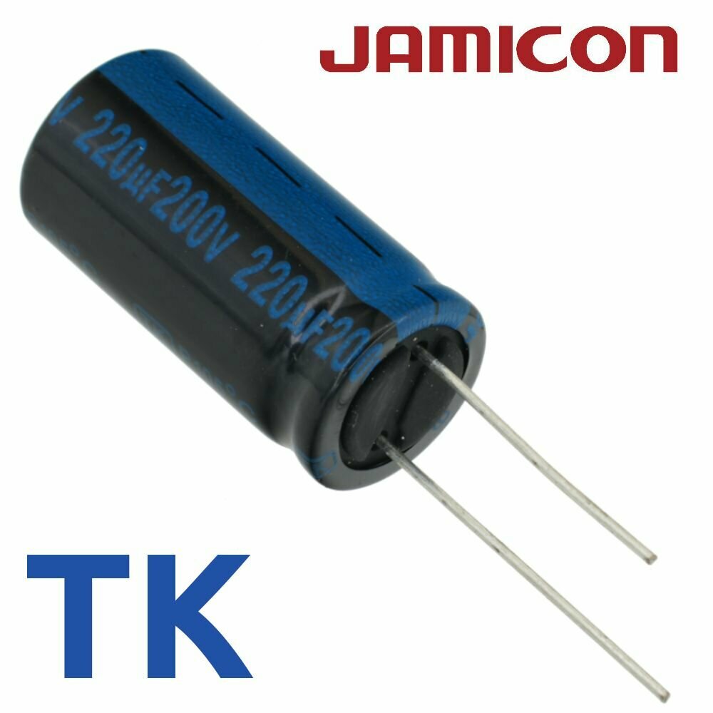 220мкФ 200В / TK / 16x31,5 / 105 С / конденсатор электролитический (2шт)