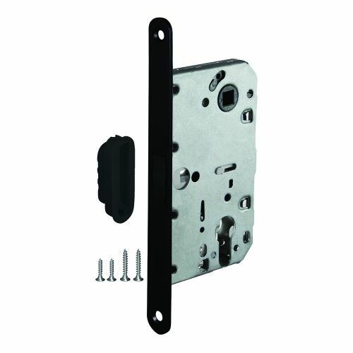 Ajax Корпус врезного замка с защелкой MAGNLN85-50 BL черный