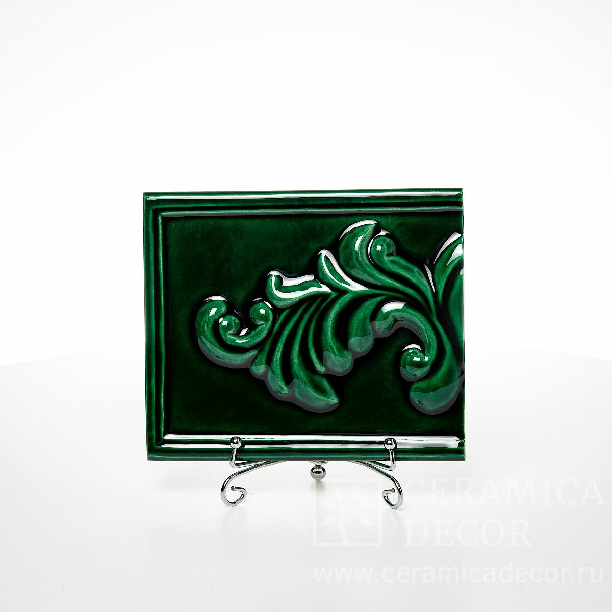 Изразец с лепным рельефом из составного декора (1-5) Альбион