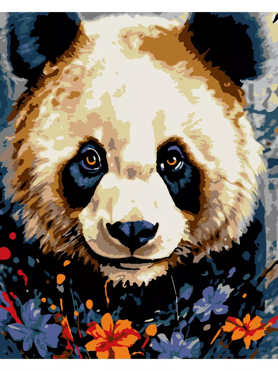 Картина по номерам Панда