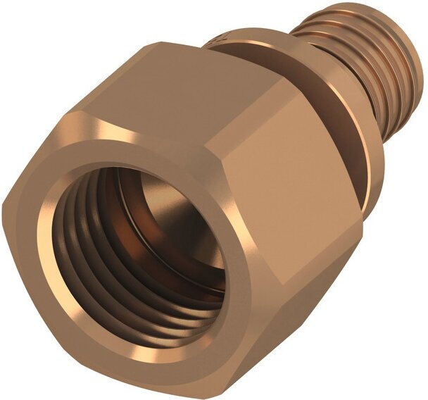 Соединение TECE TECEflex прямое с внутренней резьбой, 25 х 1, бронза (705106)