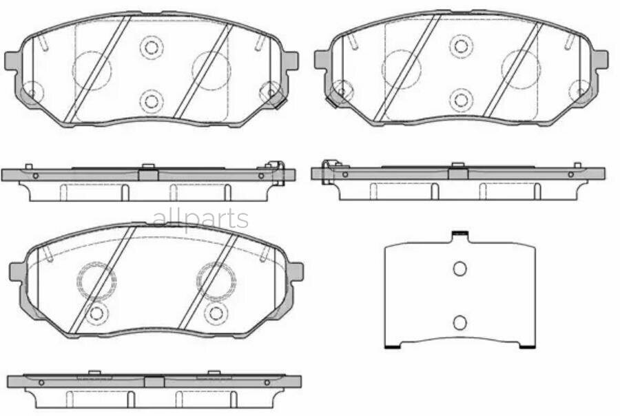ROAD HOUSE 2166102 Колодки торм. передн. Kia SORENTO III (01/15-)