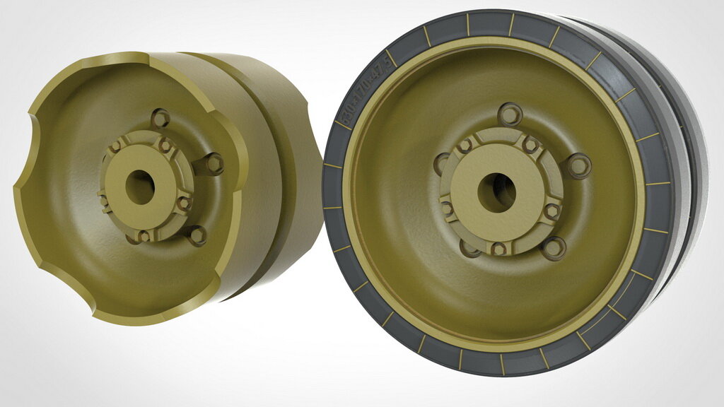 35234MIN Высокодетализированнае катки и ленивцы, 1/35