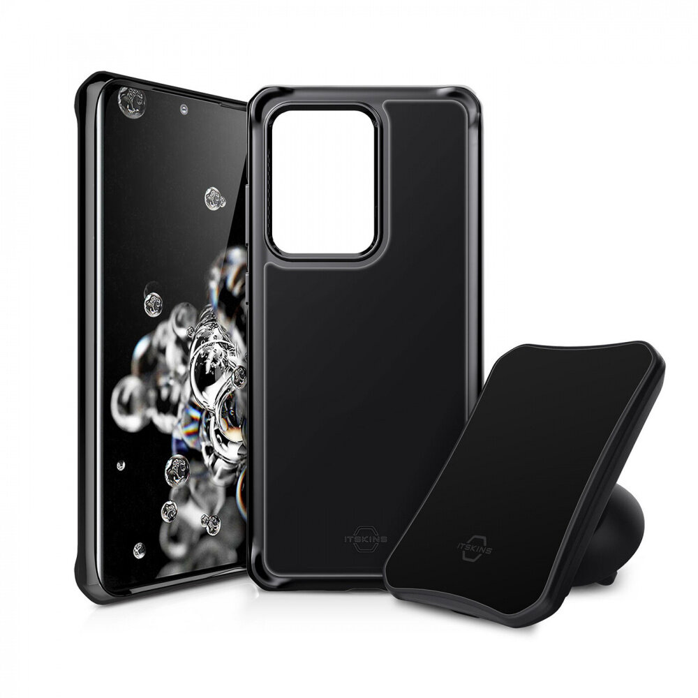 Чехол накладка ITSKINS MAGNETABALLISTIC + автодержатель S20 Ultra чёрный (SGPS-HBMAM-BLCK)