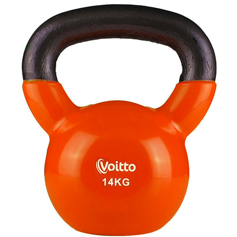 Гиря виниловая Voitto, 14 кг, оранжевый