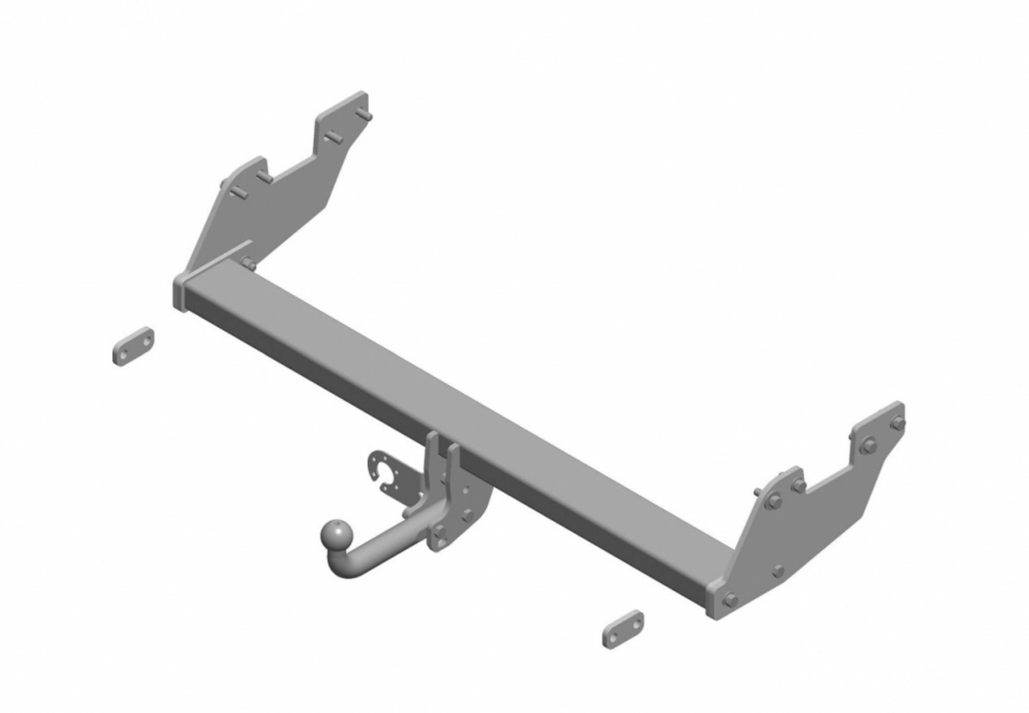 Фаркоп на TOYOTA HILUX (2015-) (без электрики, паспорт/сертификат в комплекте) Автос. TY 40