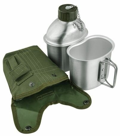 Фляга-Котелок Rothco «Ultra Force G.I.», в чехле, алюминий, 0,95л