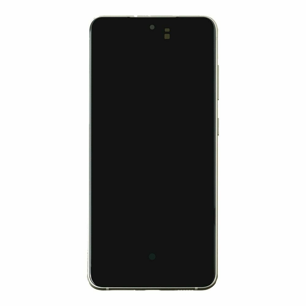 LCD дисплей для Samsung Galaxy S21 FE SM-G990 GH82-26420C в рамке (зеленый)
