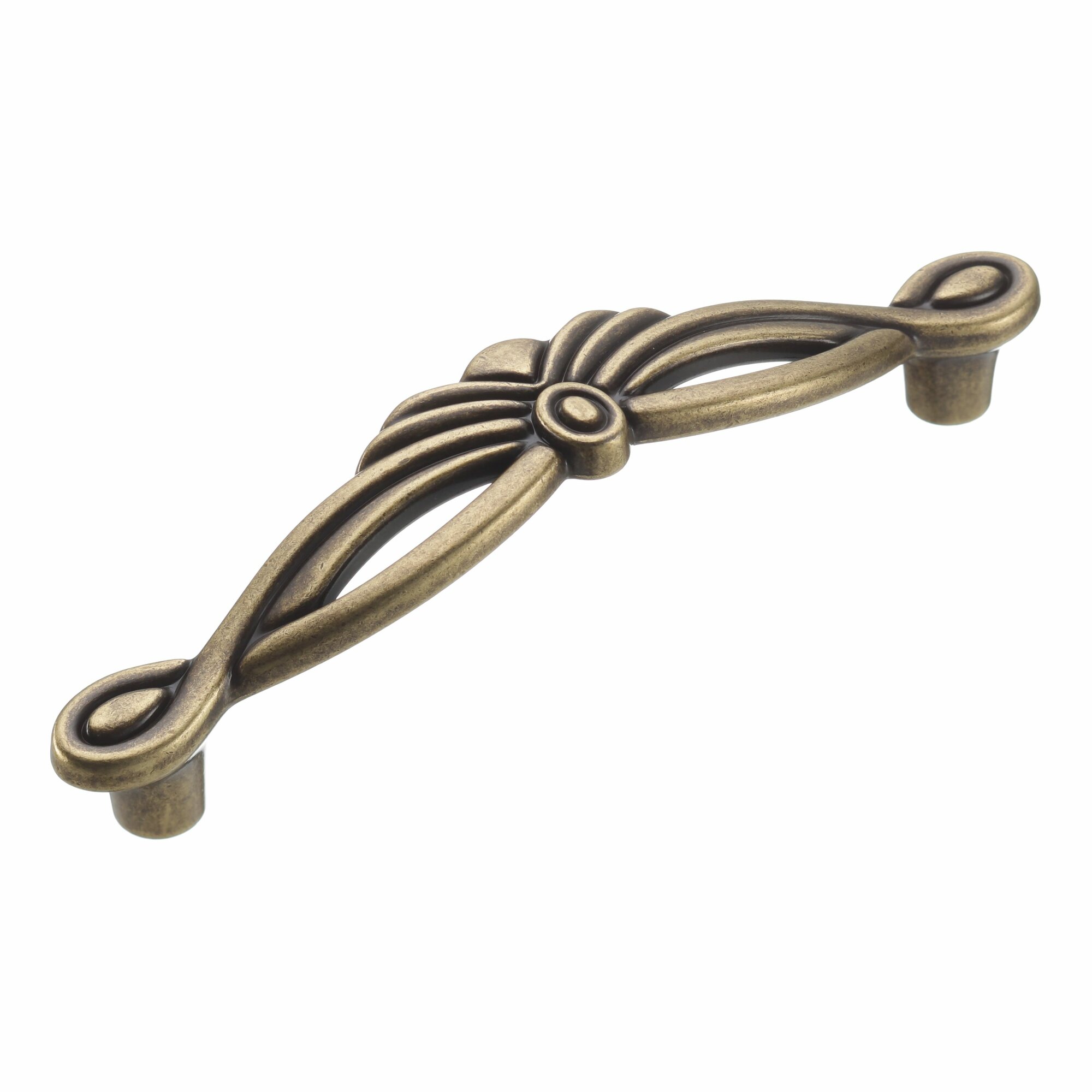 Ручка мебельная скоба GIUSTI LINEA DECOR WMN748.096.00D1 античная латунь