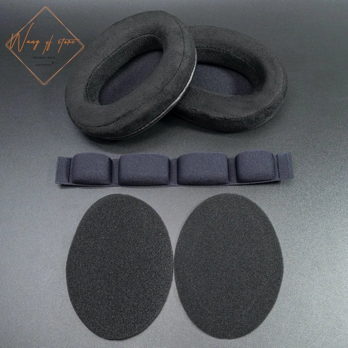 Микрозамшевые перфорированные амбушюры AirFlow для наушников SENNHEISER HD650 HD600 HD580 HD660s HD565 HD545, часть повязки на голову
