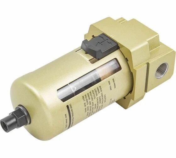 Фильтр воздушный для пневмосистем 3/8" (автоматический слив,10Мк, 4000 л/мин, 0-10bar, рабочая температура 5 -60 ) FORCEKRAFT