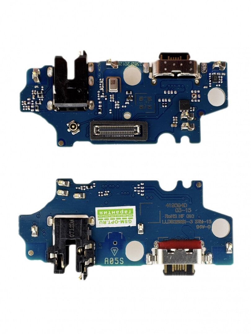 Плата нижняя для Samsung Galaxy A05s (A057F) с разъемом зарядки (системным)