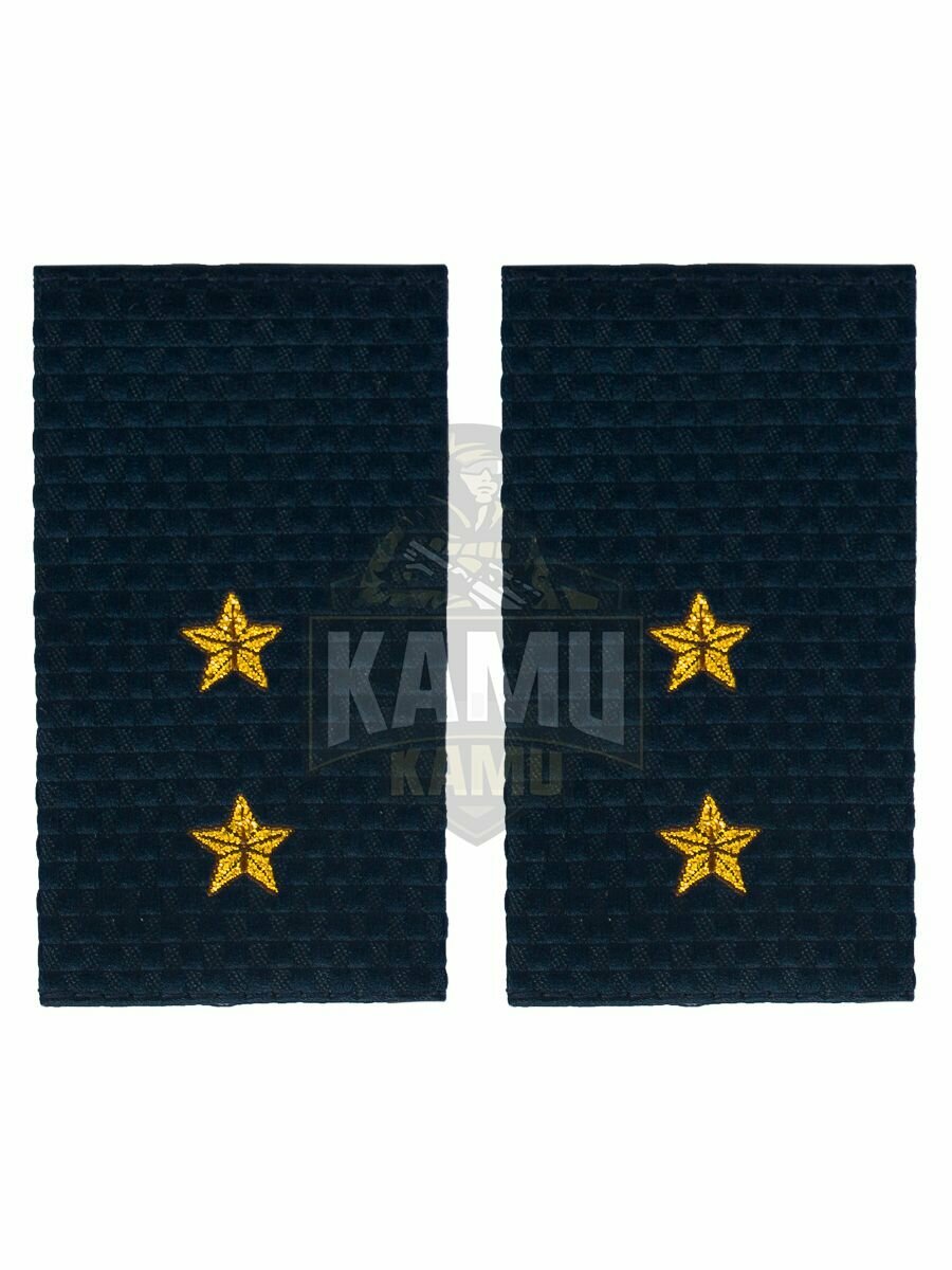 Фальш - погоны Полиция нового образца, звание Прапорщик 9х5 см